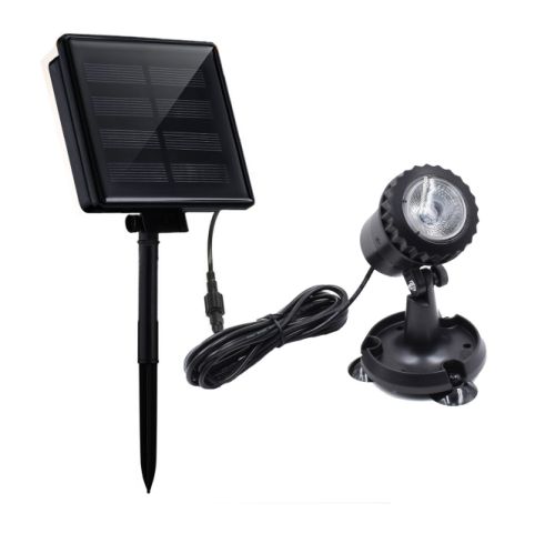 Solar pond lighting x 1 with panel and battery - The Fish Works Pond ...