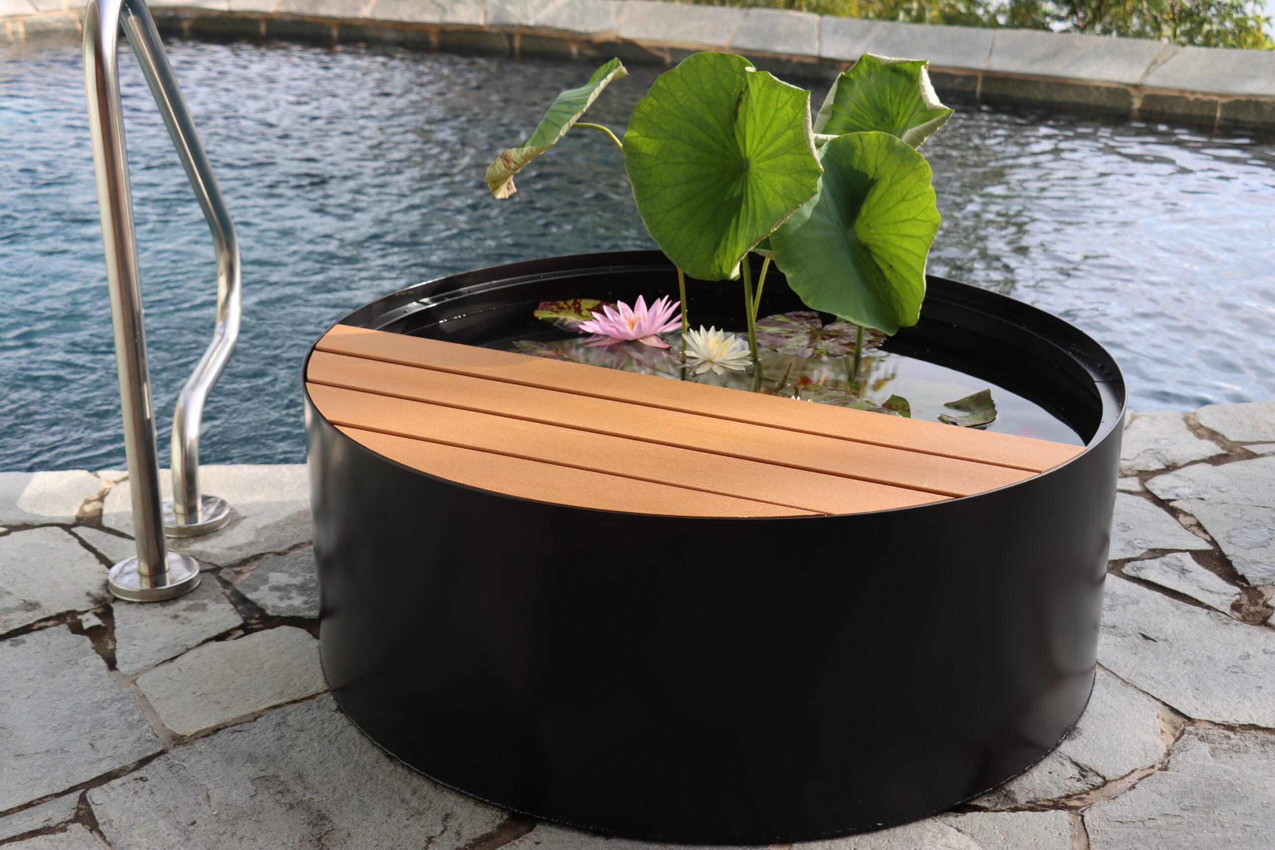 Alluminate classic round aluminium pond (with cover)